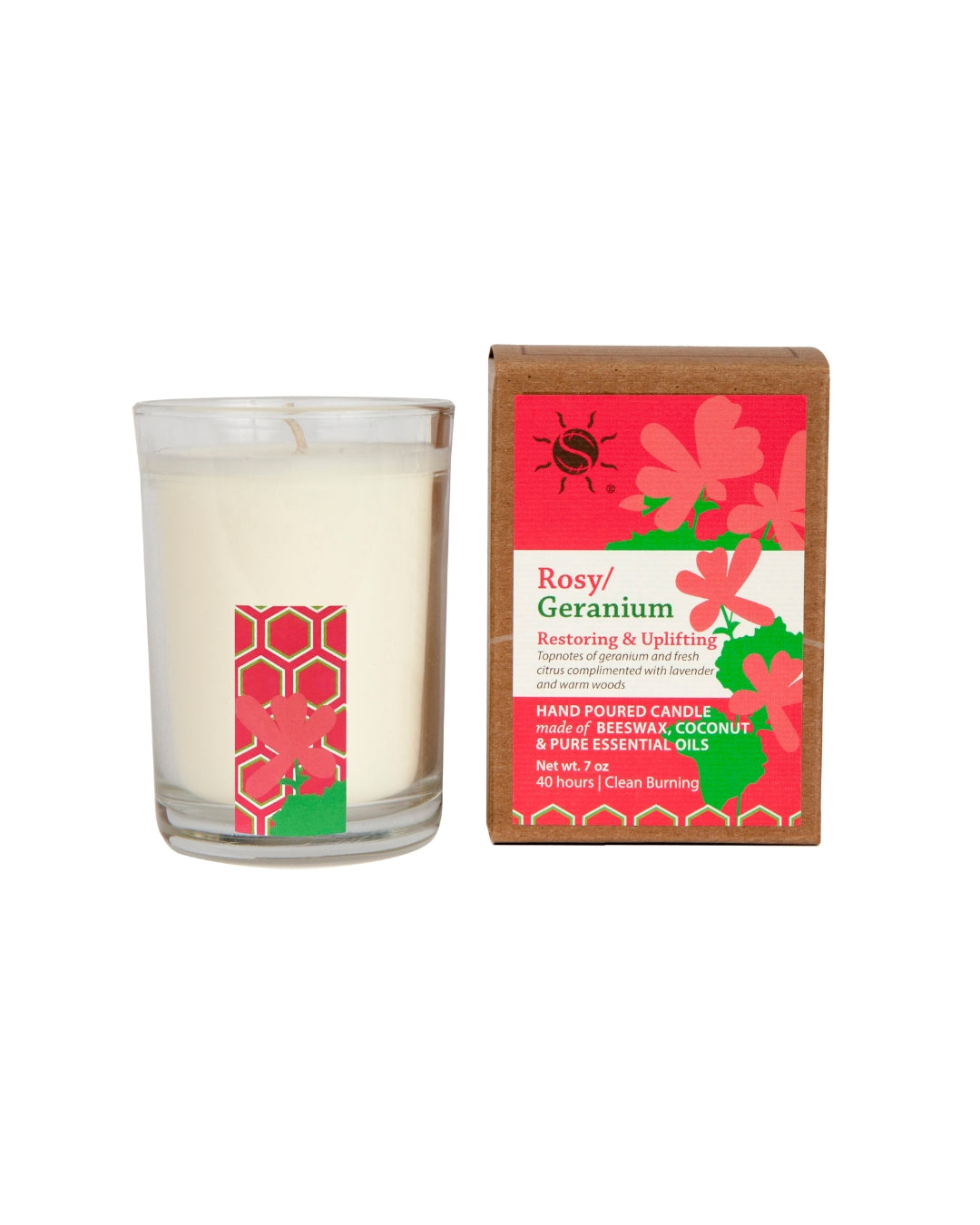 Rosy Geranium Candle | Sunlefnaturals – SunLeaf®