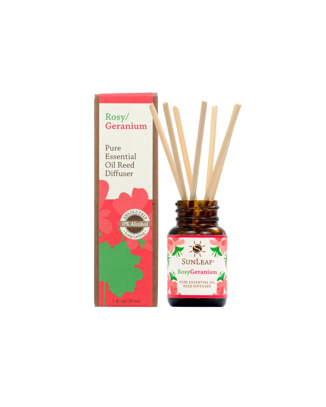 Rosy Geranium Reed Diffuser 1oz – SunLeaf®