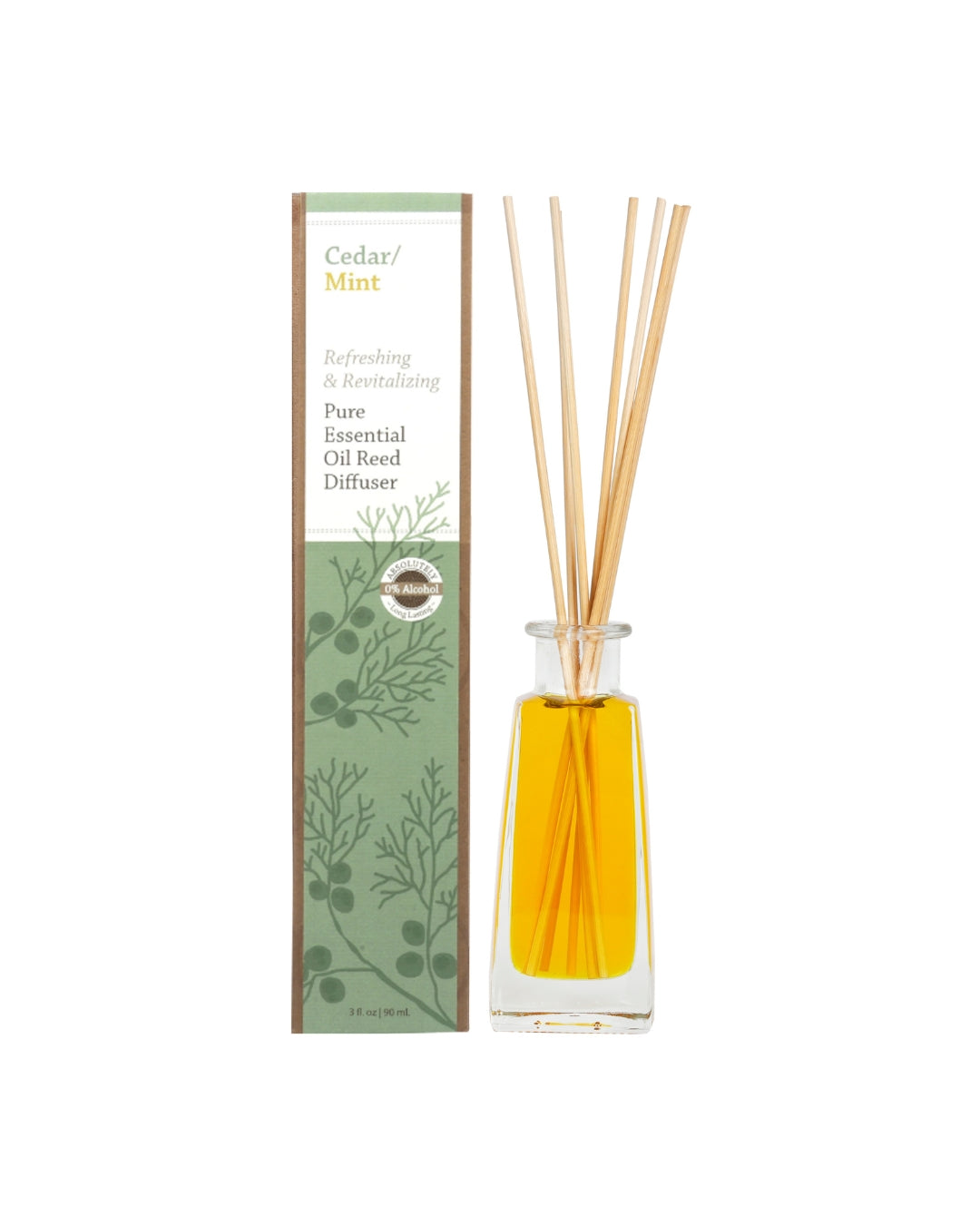 Cedar Mint Reed Diffuser 3oz | Sunleafnaturals – SunLeaf®
